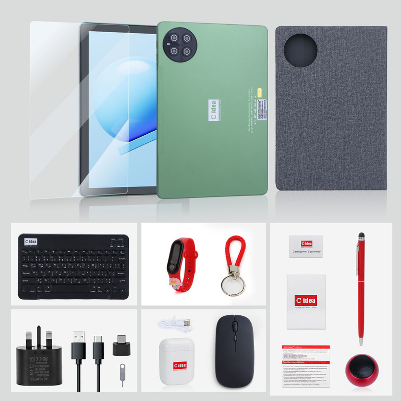 C idea 10.1 inch Android 12 Tablet 8GB RAM 512GB ROM 5G WiFi Tablet ...