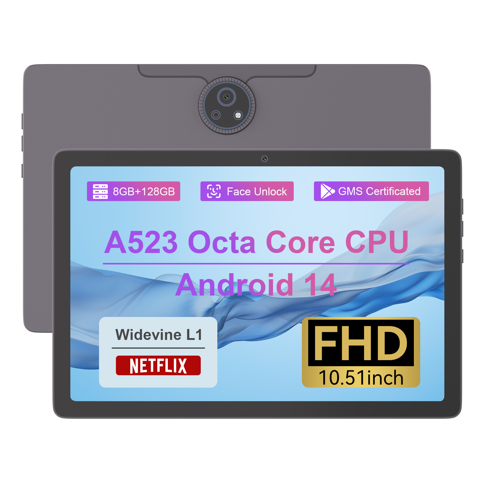 C Idea Android 14 FHD Screen Tablet 8+128GB 11 Inch Tablet PC For Adult ...